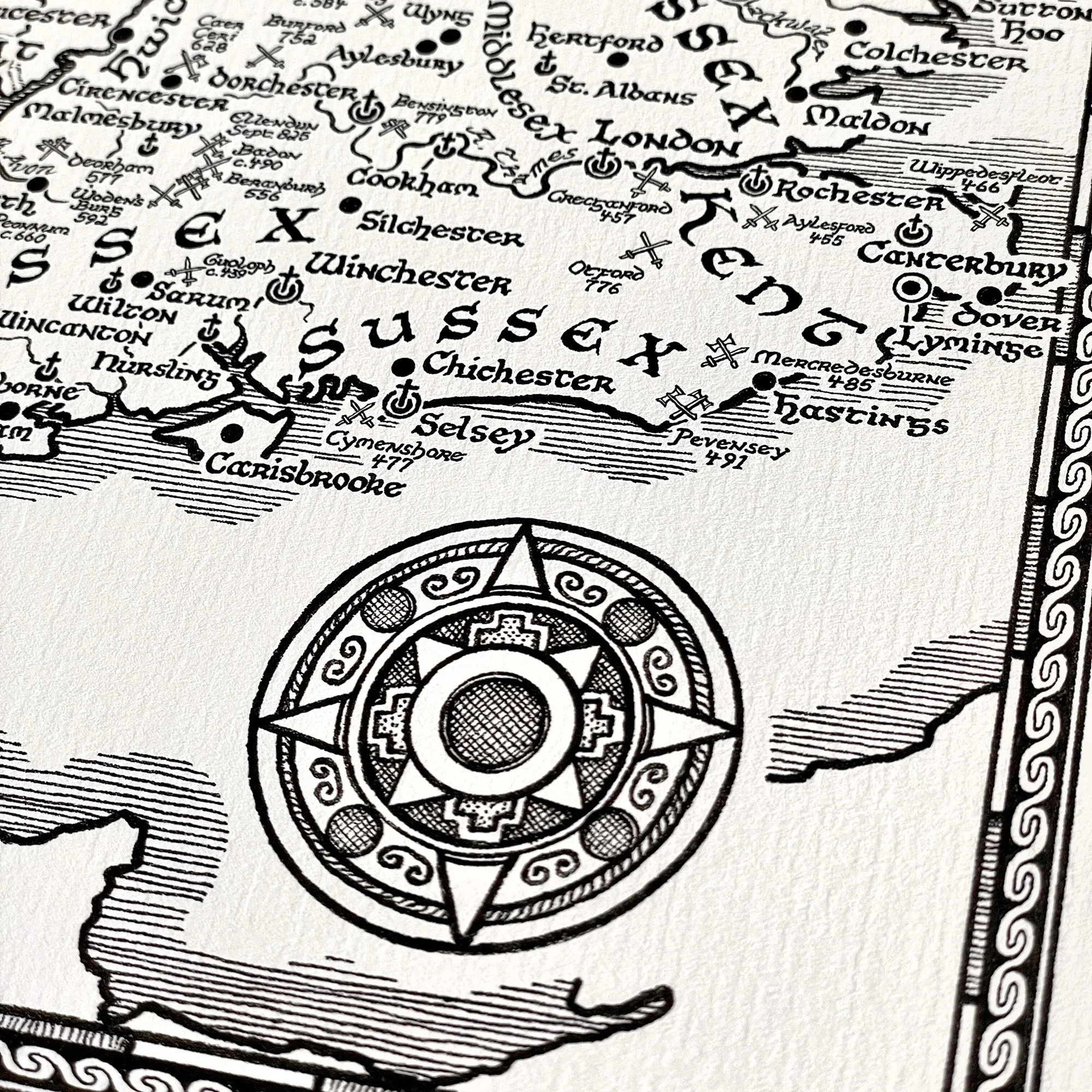 Manuscript Maps — Map of Anglo-Saxon Britannia