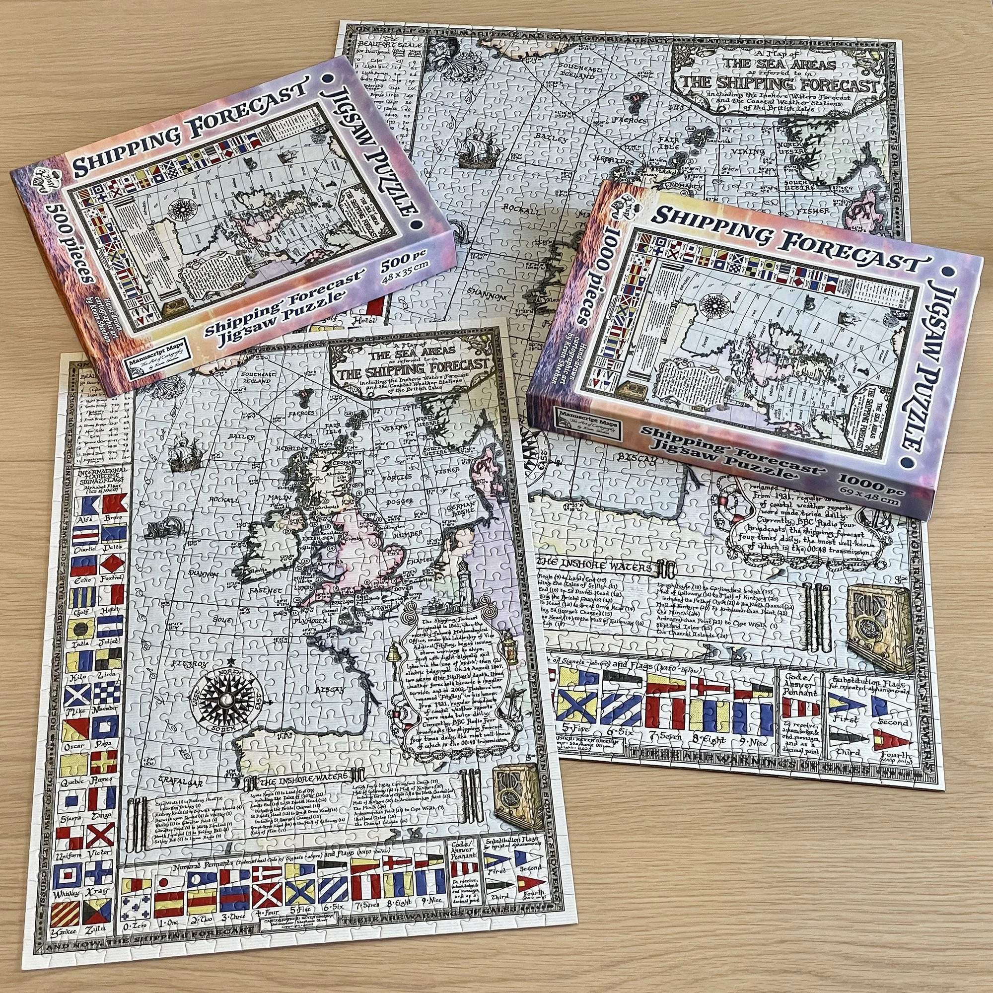 Manuscript Maps — Colour Shipping Forecast Map