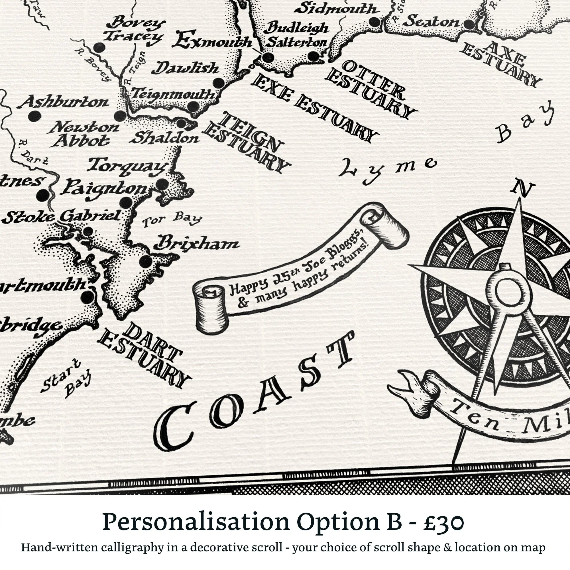 Manuscript Maps — Devon Coastlines Map