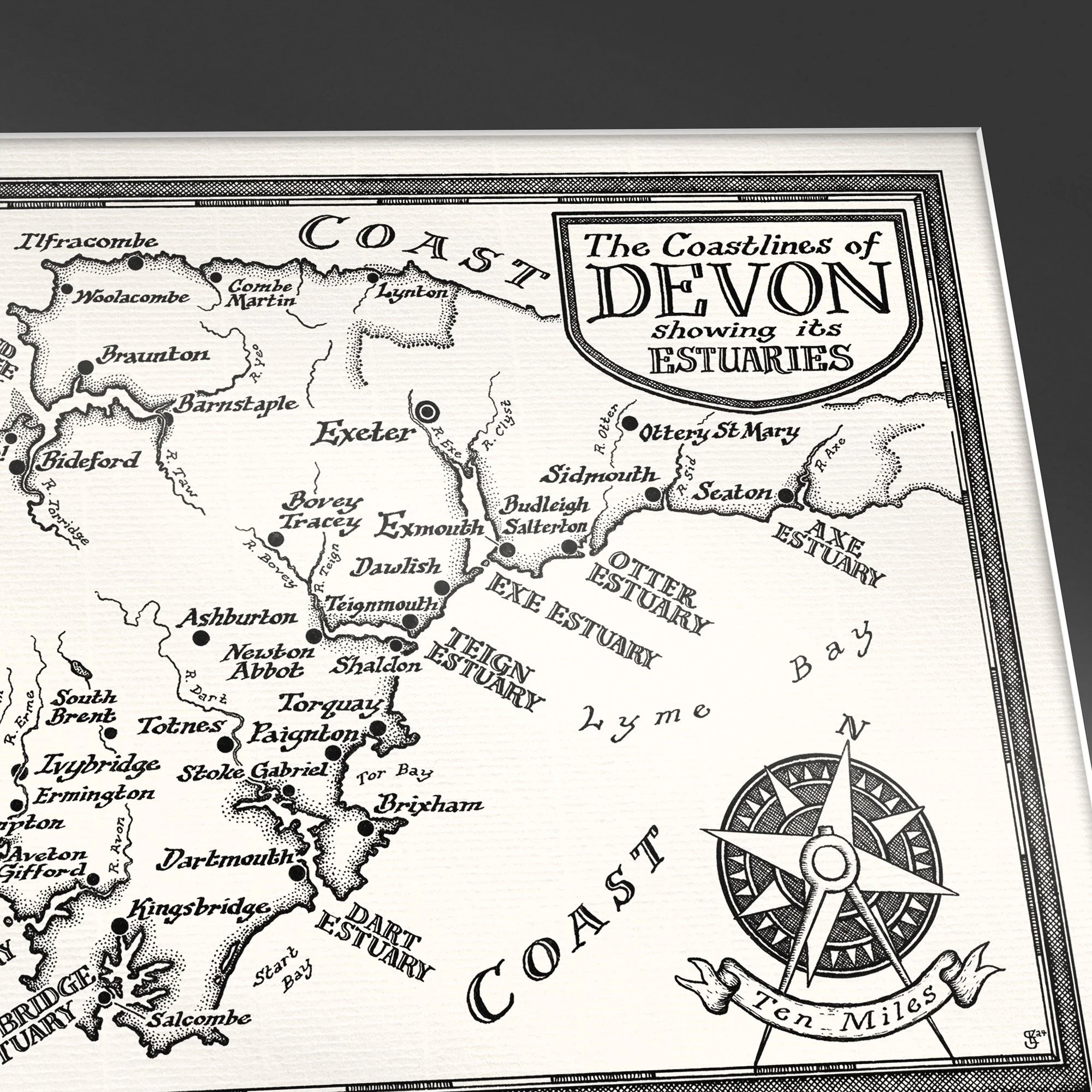 Manuscript Maps — Devon Coastlines Map