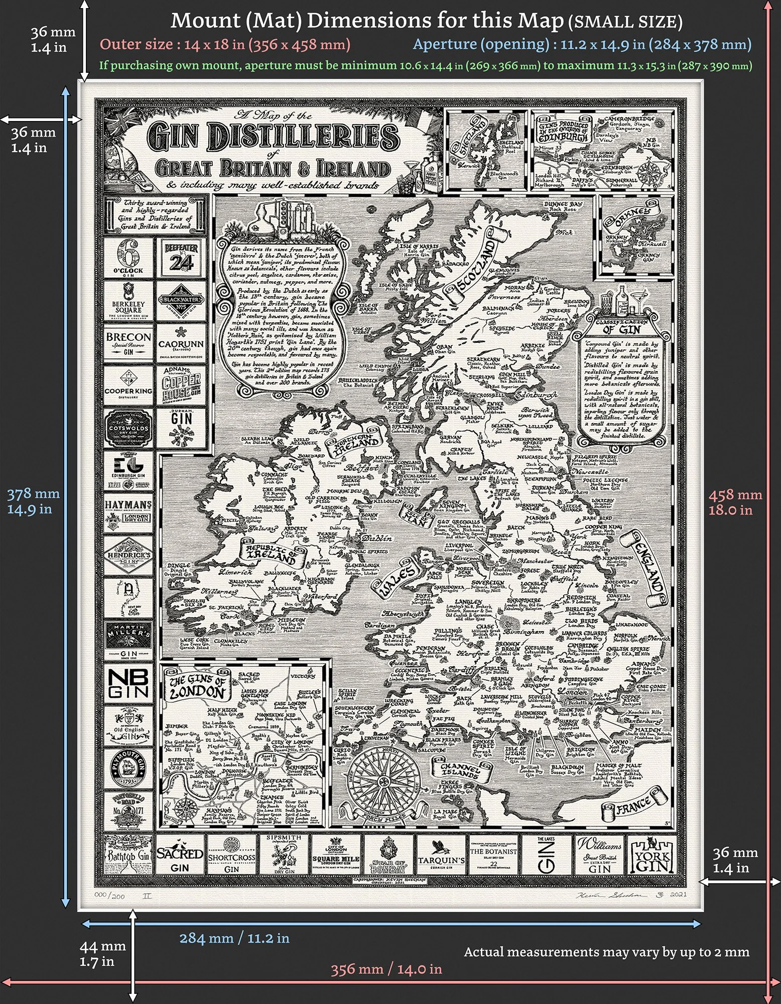 Manuscript Maps — Gin Distilleries of Britain & Ireland