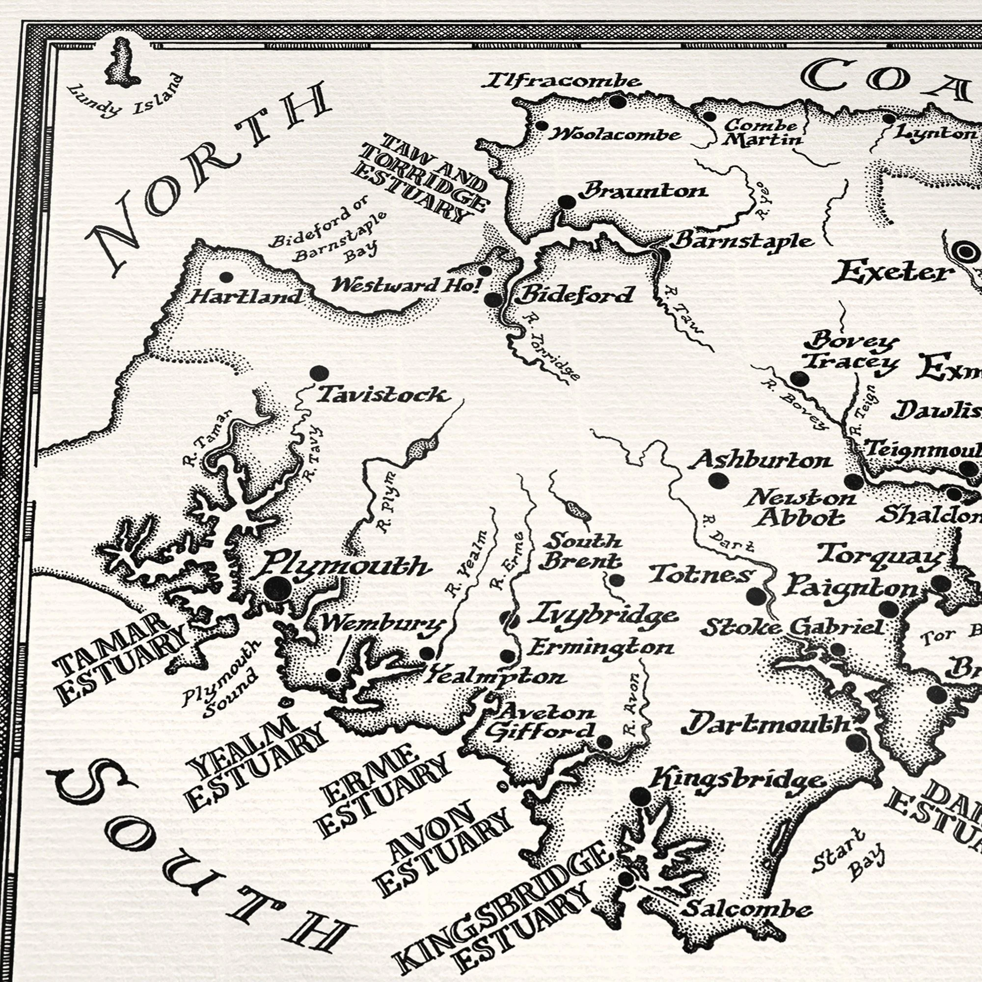 Manuscript Maps — Devon Coastlines Map