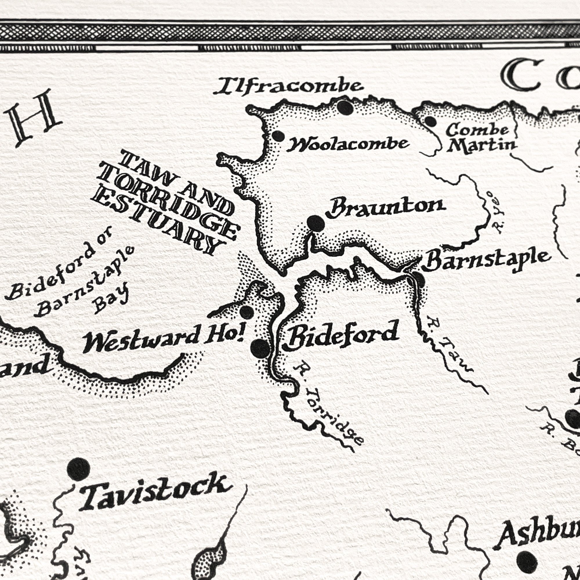 Manuscript Maps — Devon Coastlines Map