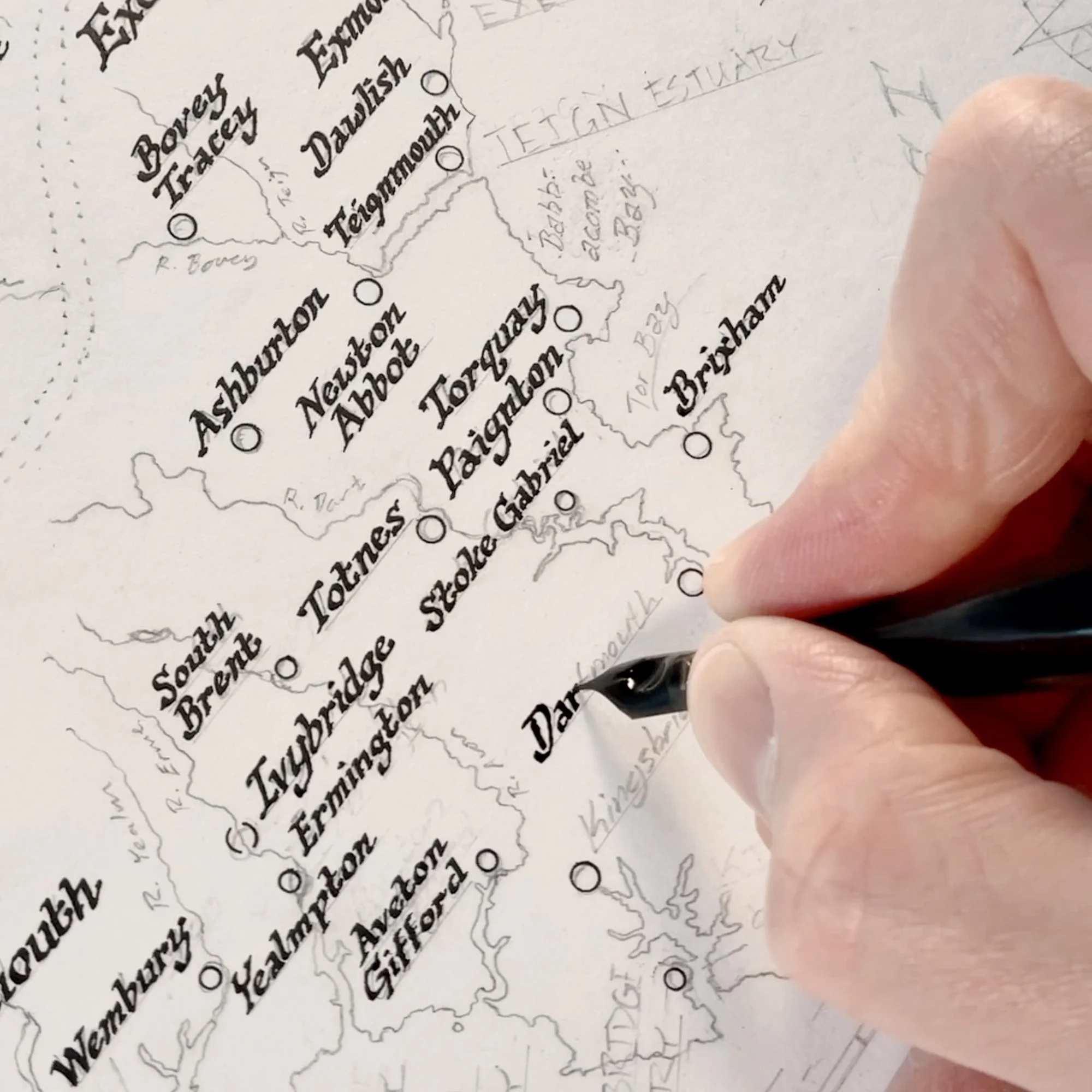 Manuscript Maps — Devon Coastlines Map