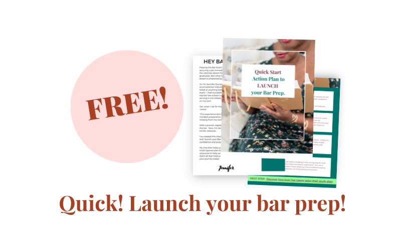 Bar Prep Quick Start Action Plan — Mindset Mentor