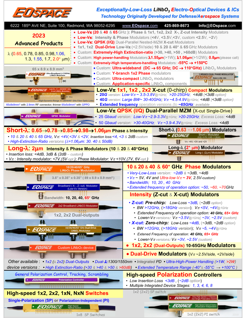 Product Brochure — EOSPACE, INC