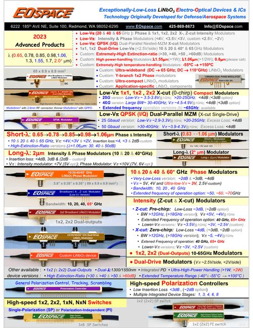 Product Brochure — EOSPACE, INC