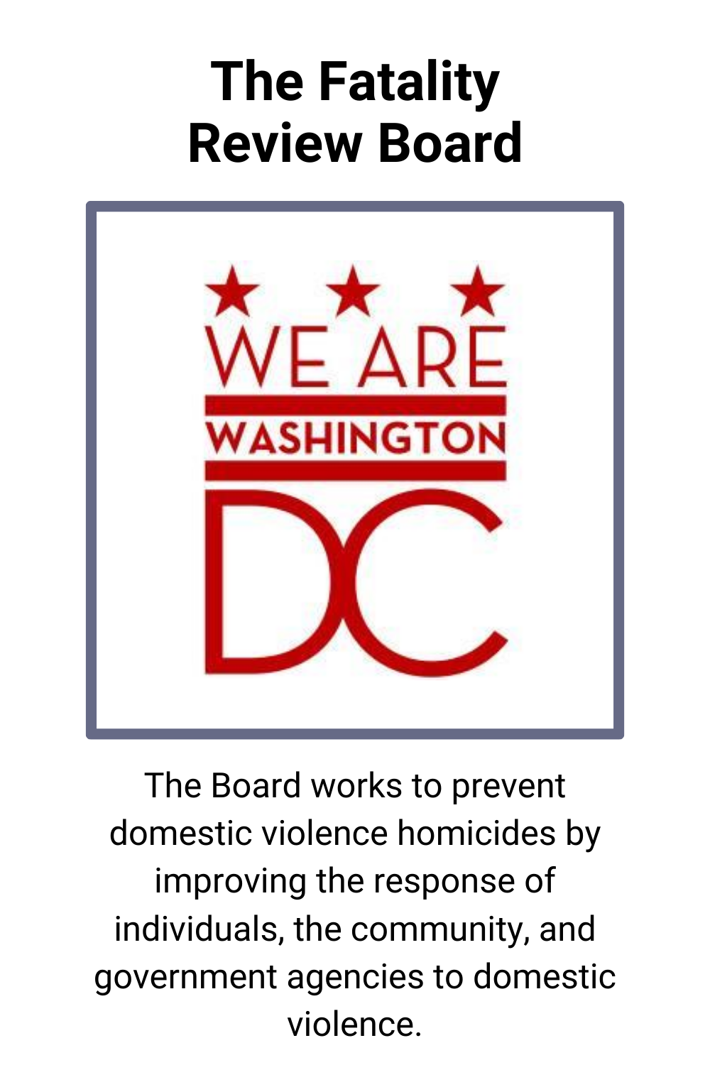 Systems Advocacy - Improving Community Safety — DC SAFE