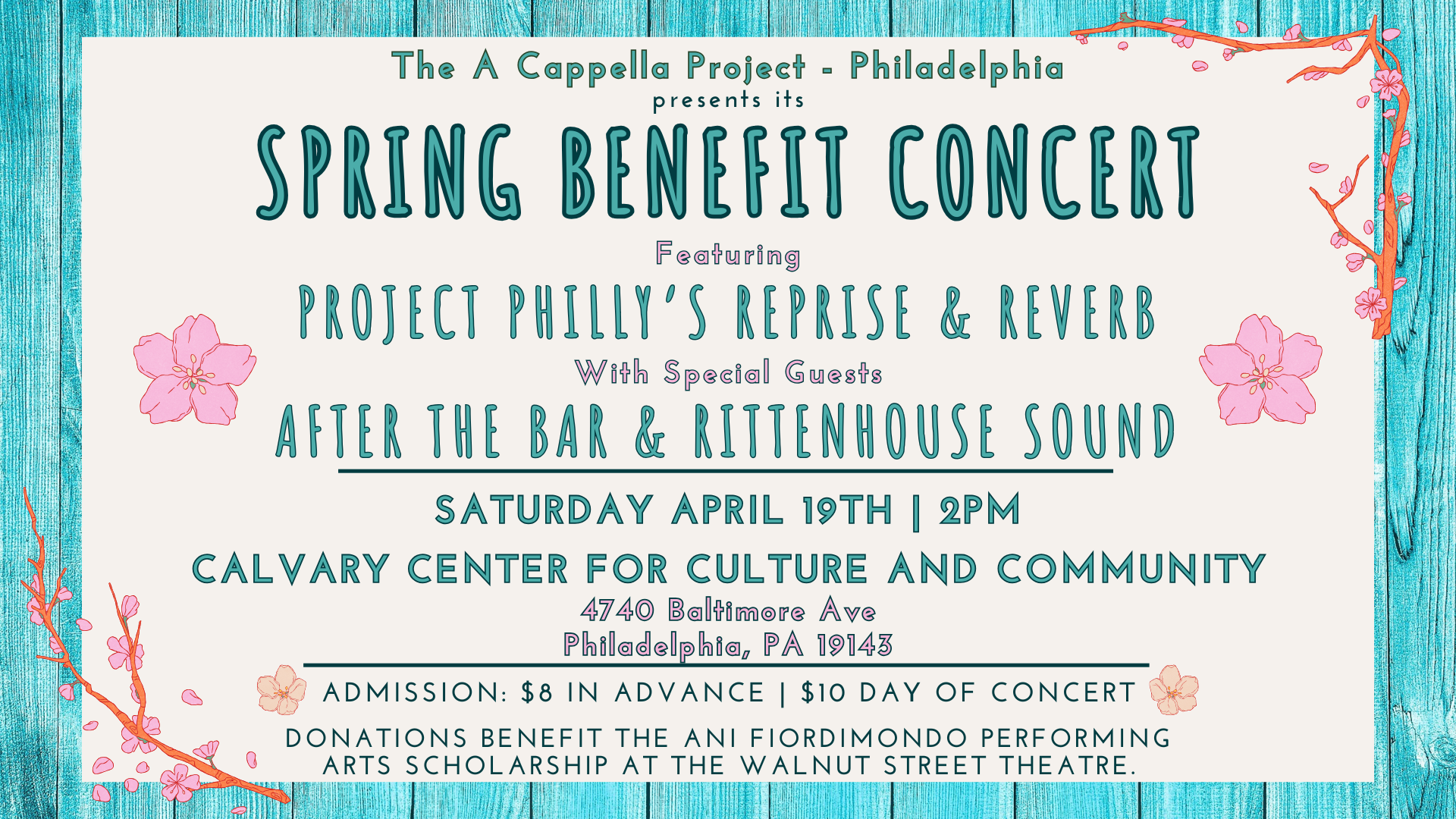 Spring 2025 Benefit Concert — Project Philly