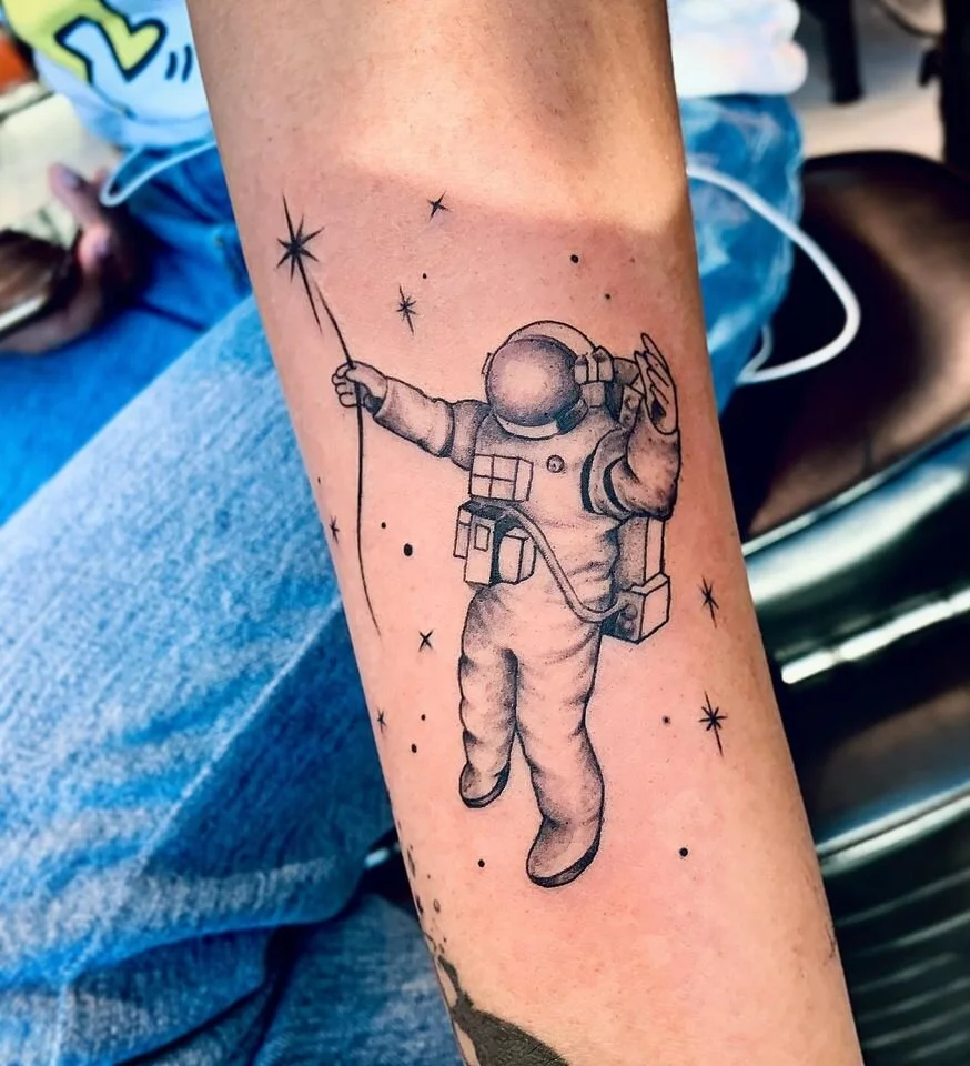 Mayan Astronaut Tattoo