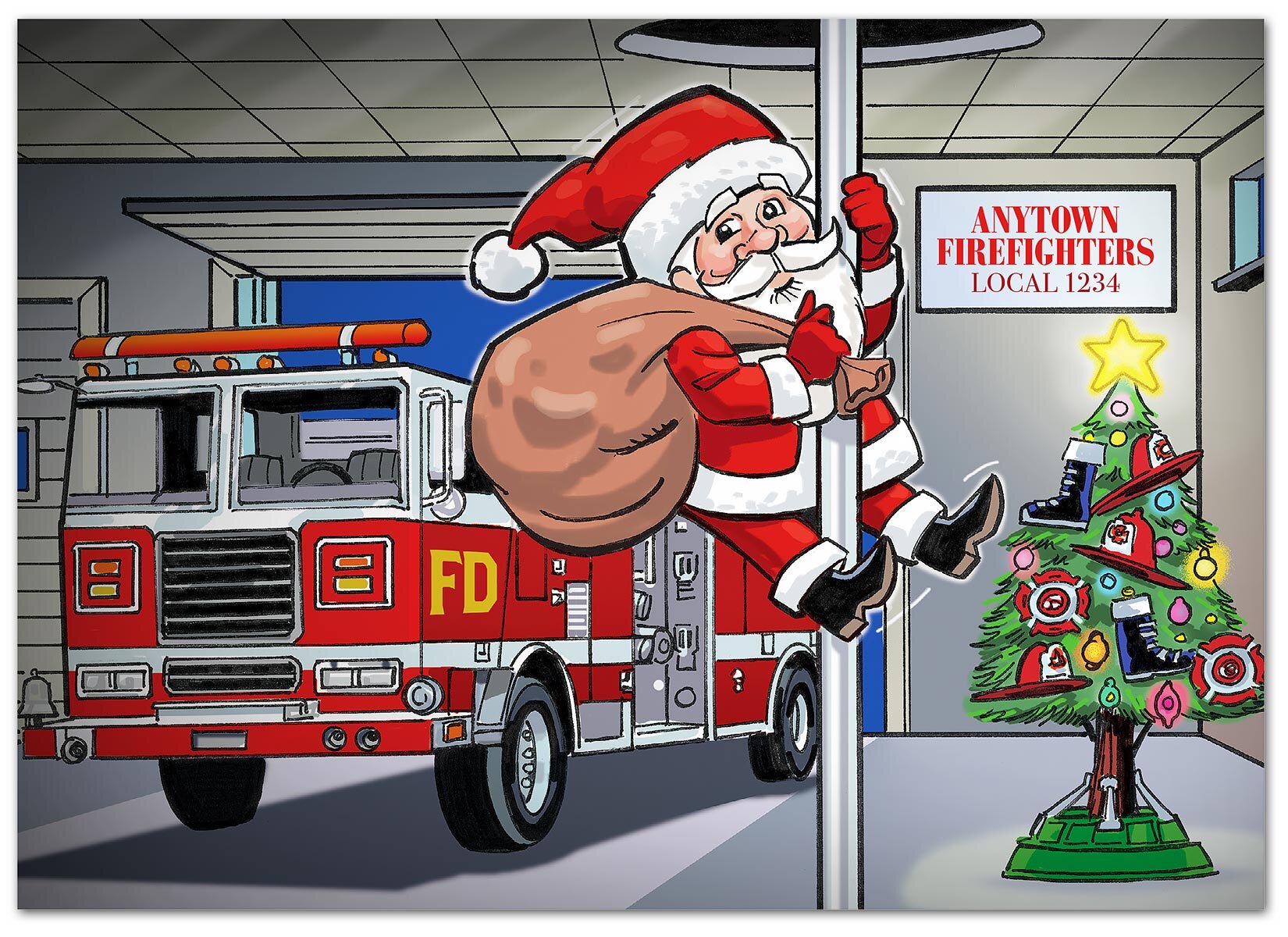 Holiday Cards — Firefighters Print & Design
