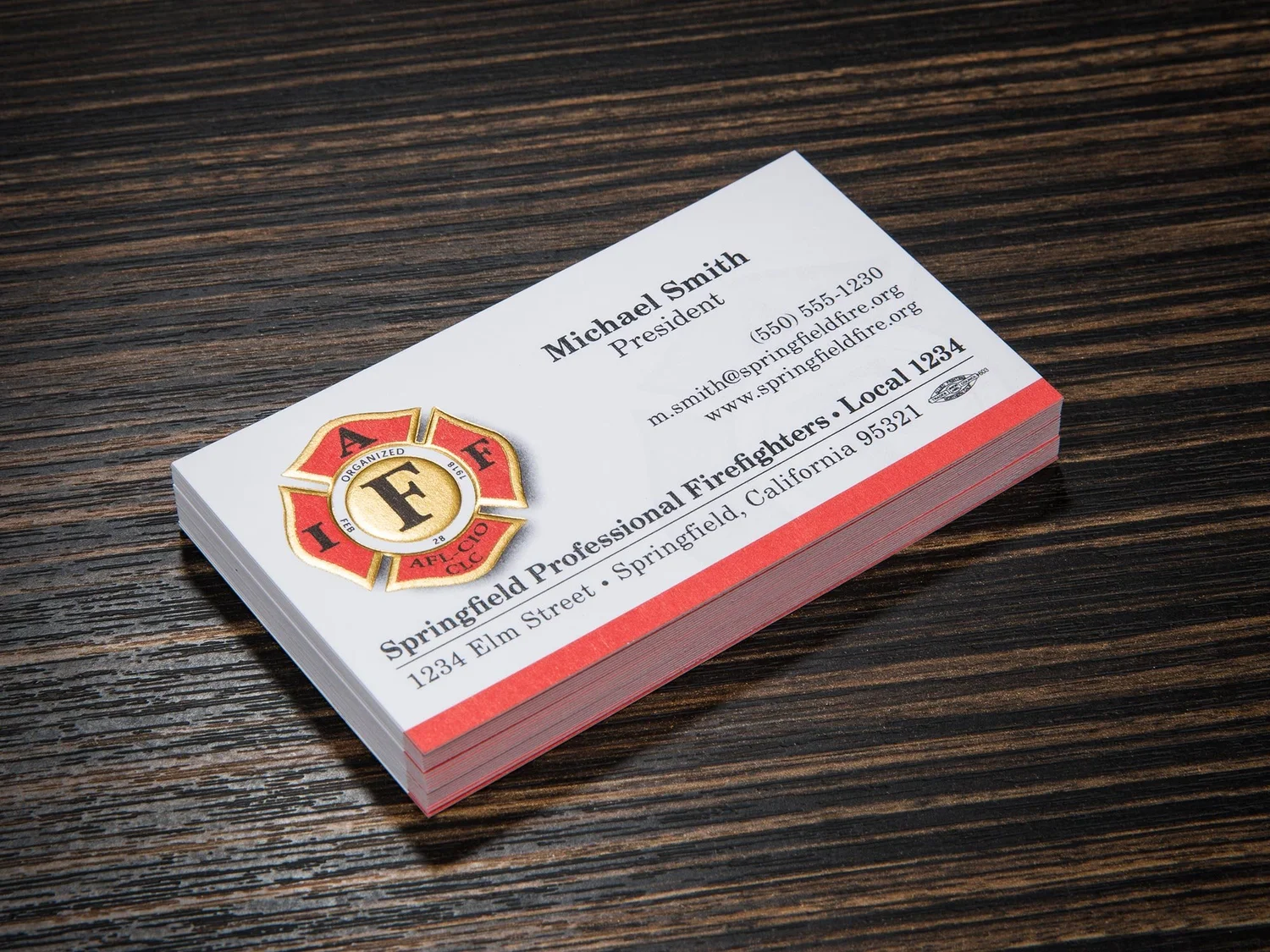 IAFF Stationery — Firefighters Print & Design
