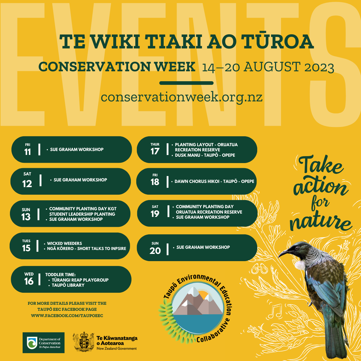 Conservation Week/Te Wiki Tiaki Ao Tūroa — Project Tongariro