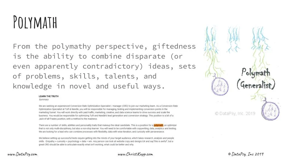 Adventures of a Polymath — DataPsy, Inc.