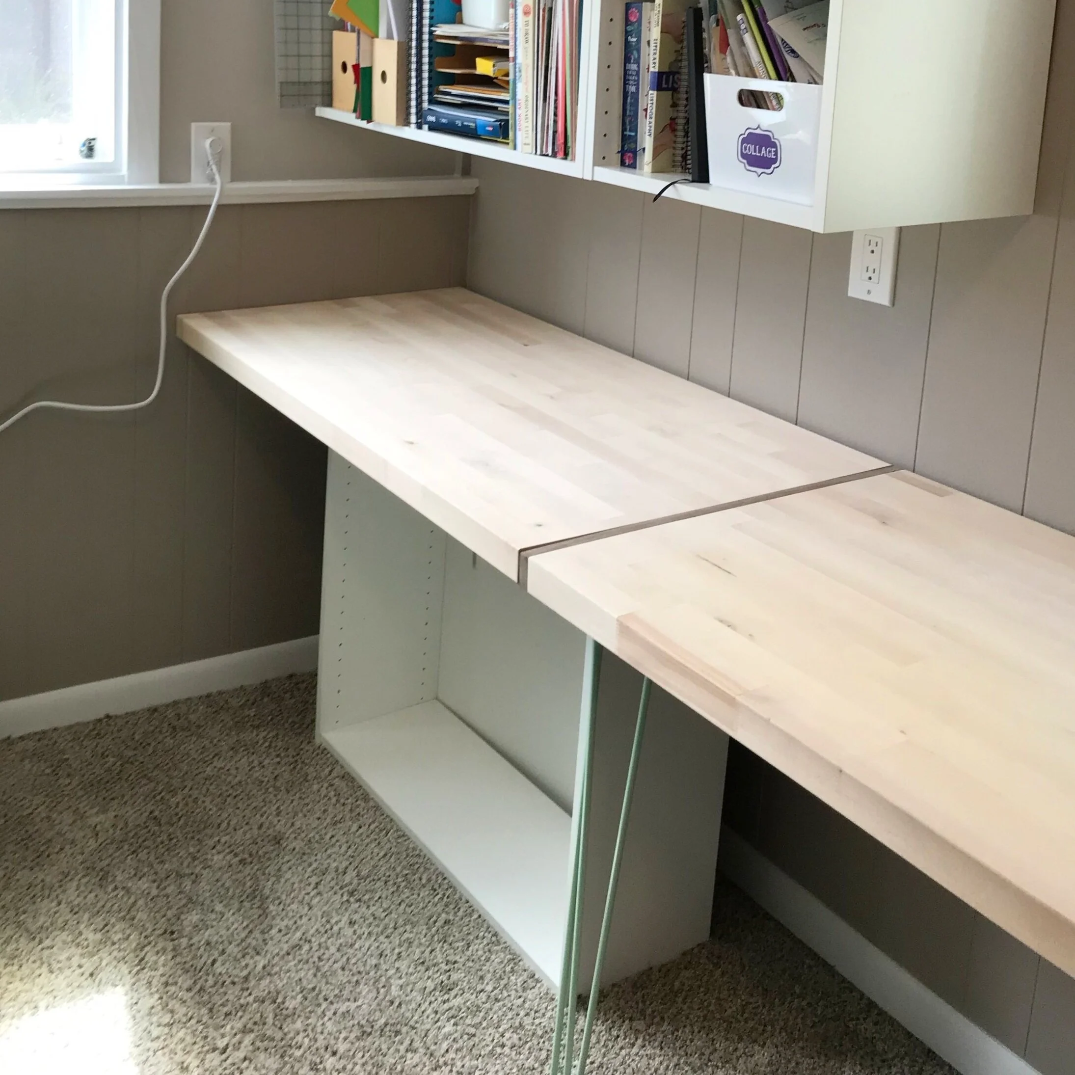 DIY Desk from a Countertop — Wild Revival Garden & Home