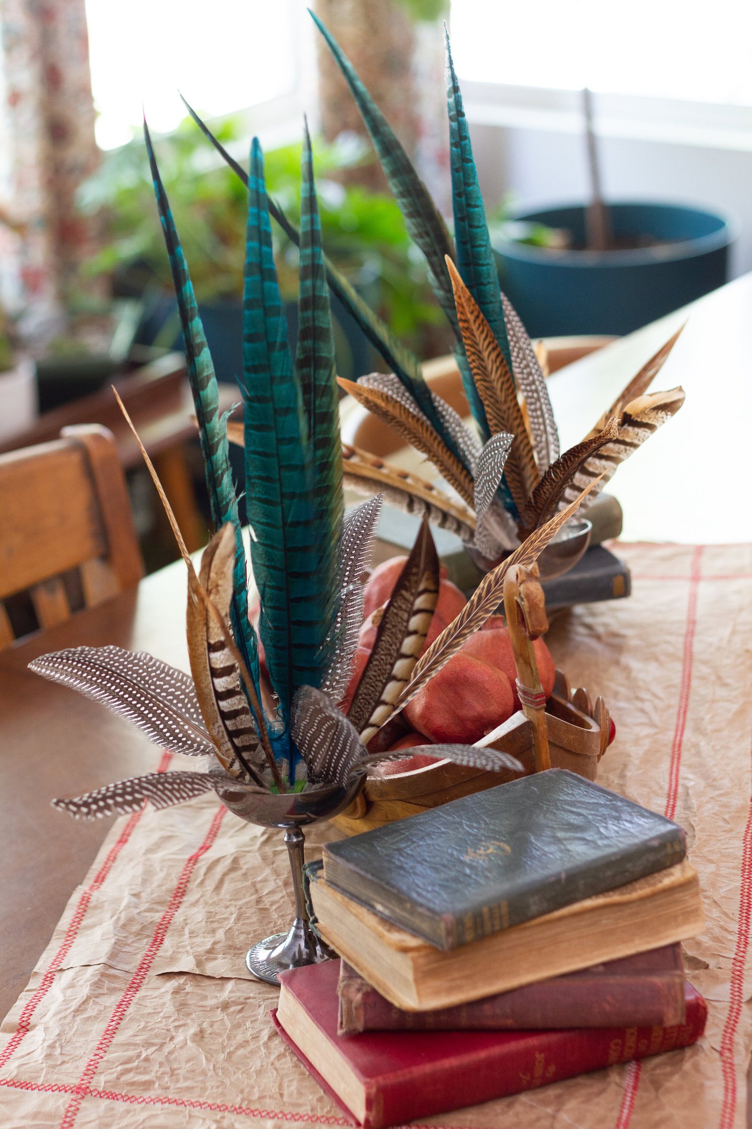 Fall Feather Centerpieces — Wild Revival Garden & Home
