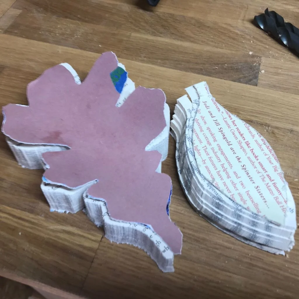 Fall Decorations with Book Page Leaves | Create Your Own Decor — Wild ...