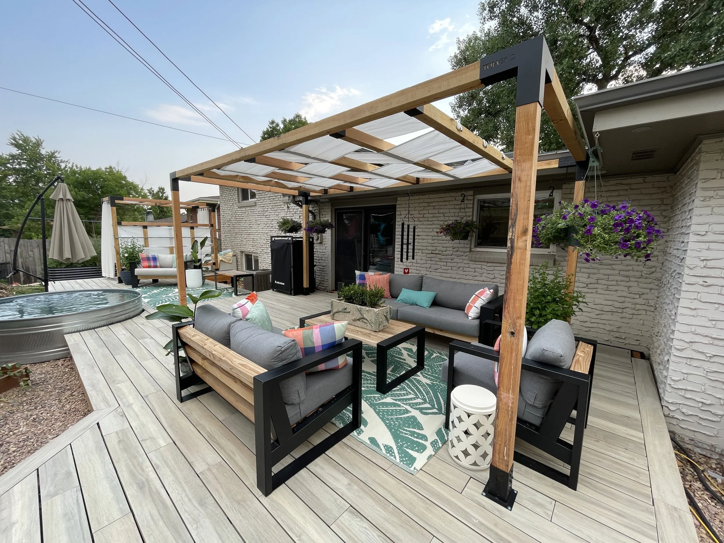 Transform Your Outdoor Space: Toja Grid Pergola Kits — Wild Revival ...