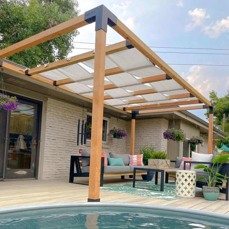 Transform Your Outdoor Space: Toja Grid Pergola Kits — Wild Revival ...