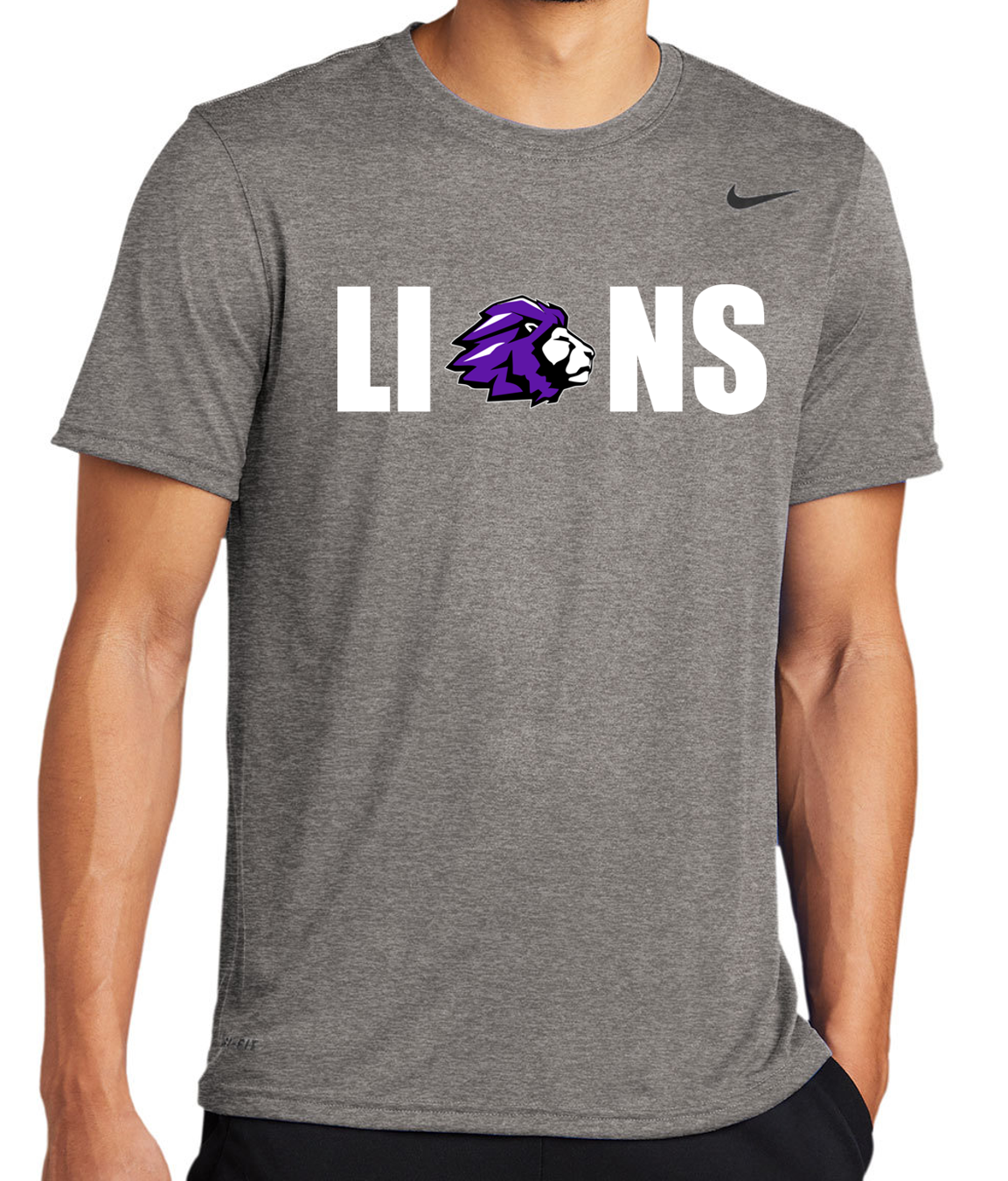 Trinity Lions w/ Lion Head Nike Cotton & Dri Fit T-Shirt Youth & Adult ...