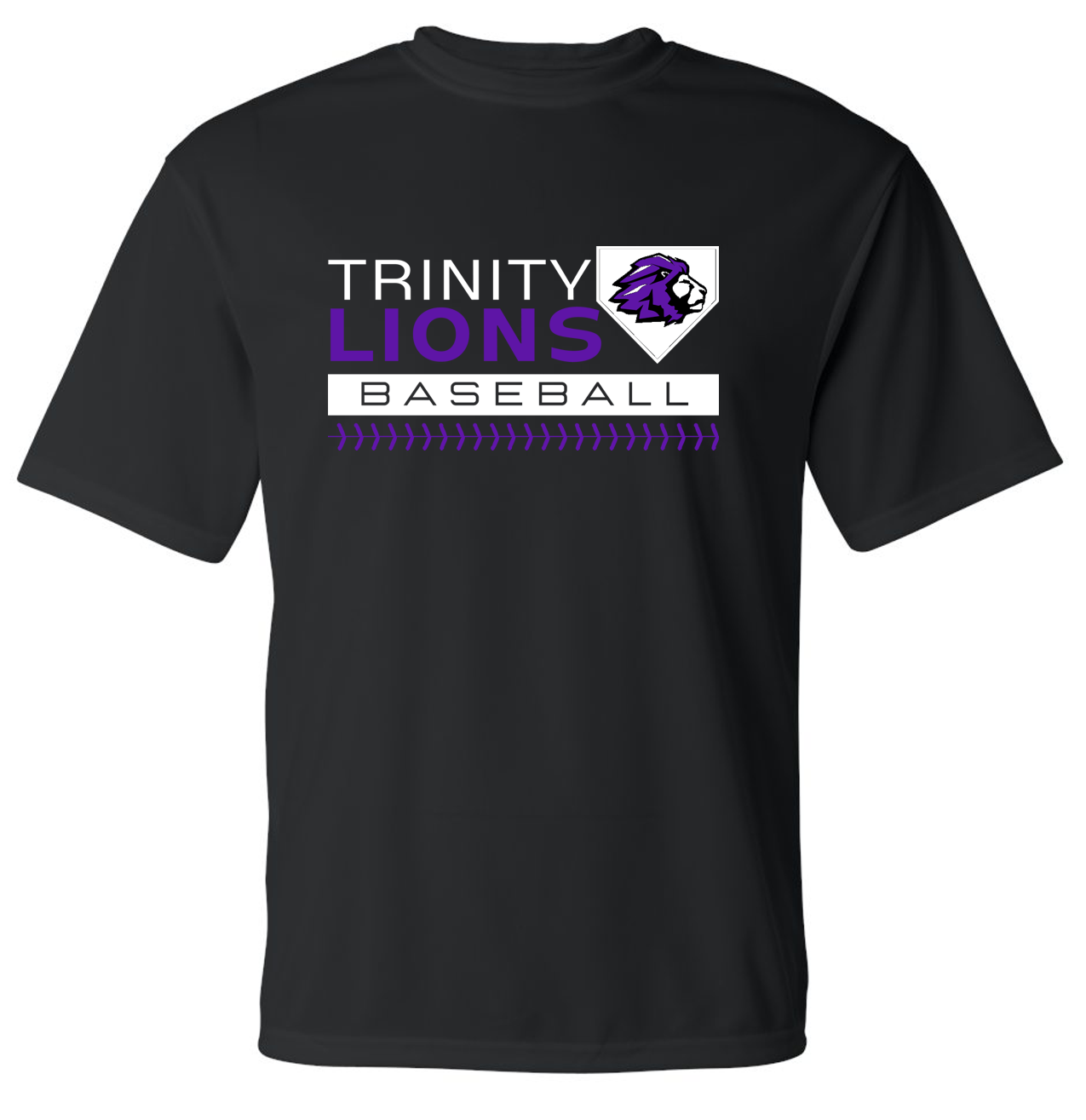 Trinity Baseball Stripe Cotton & Dri Fit T-Shirt Apparel — Trinity ...