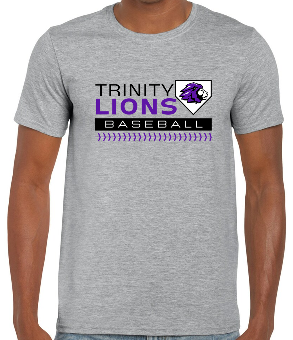 Trinity Baseball Stripe Cotton & Dri Fit T-Shirt Apparel — Trinity ...