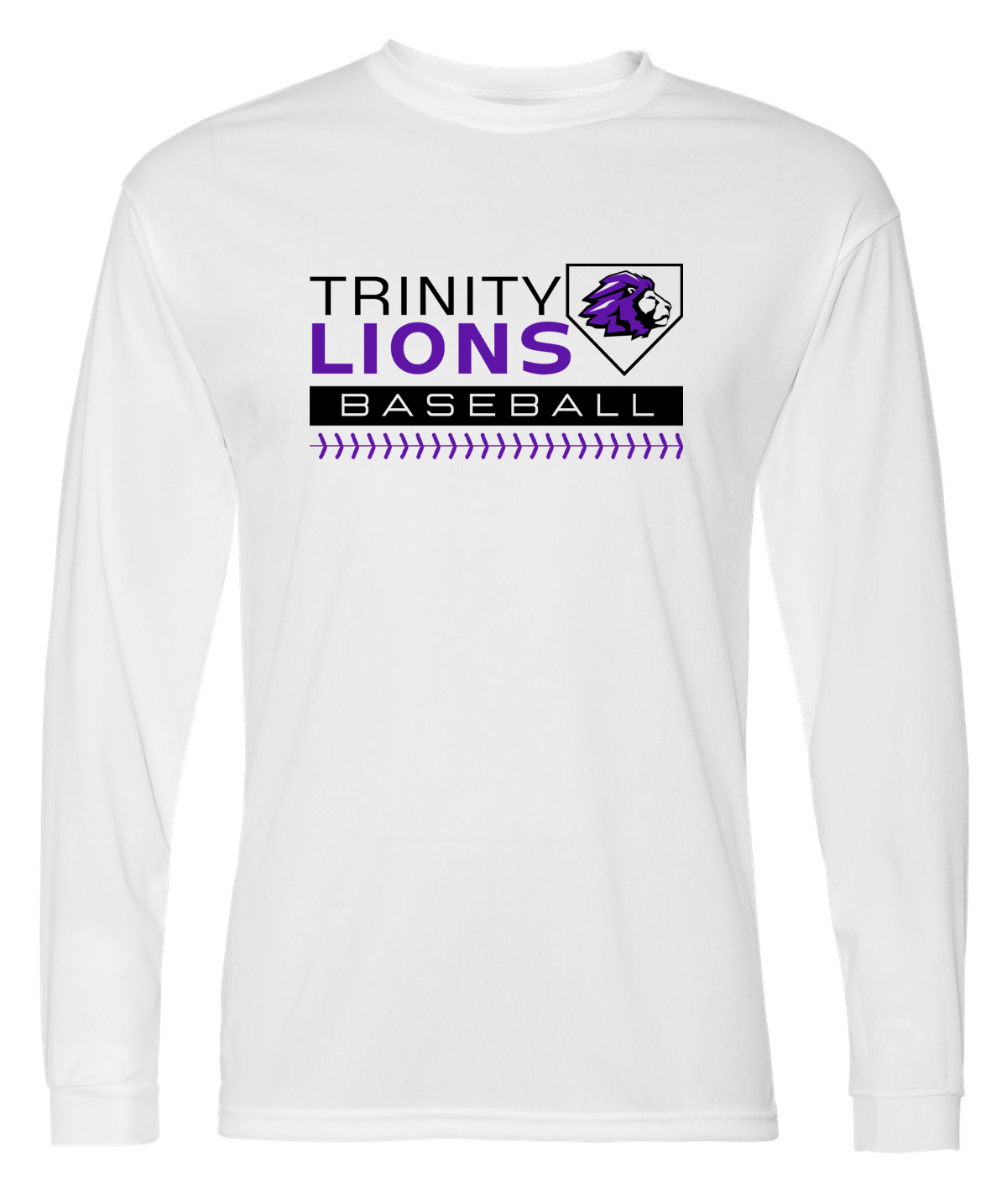 Trinity Baseball Stripe Cotton & Dri Fit T-Shirt Apparel — Trinity ...