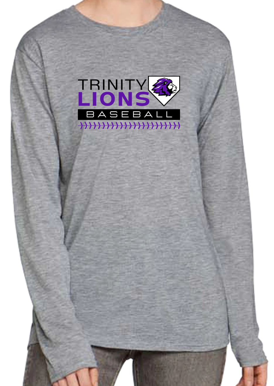 Trinity Baseball Stripe Cotton & Dri Fit T-Shirt Apparel — Trinity ...