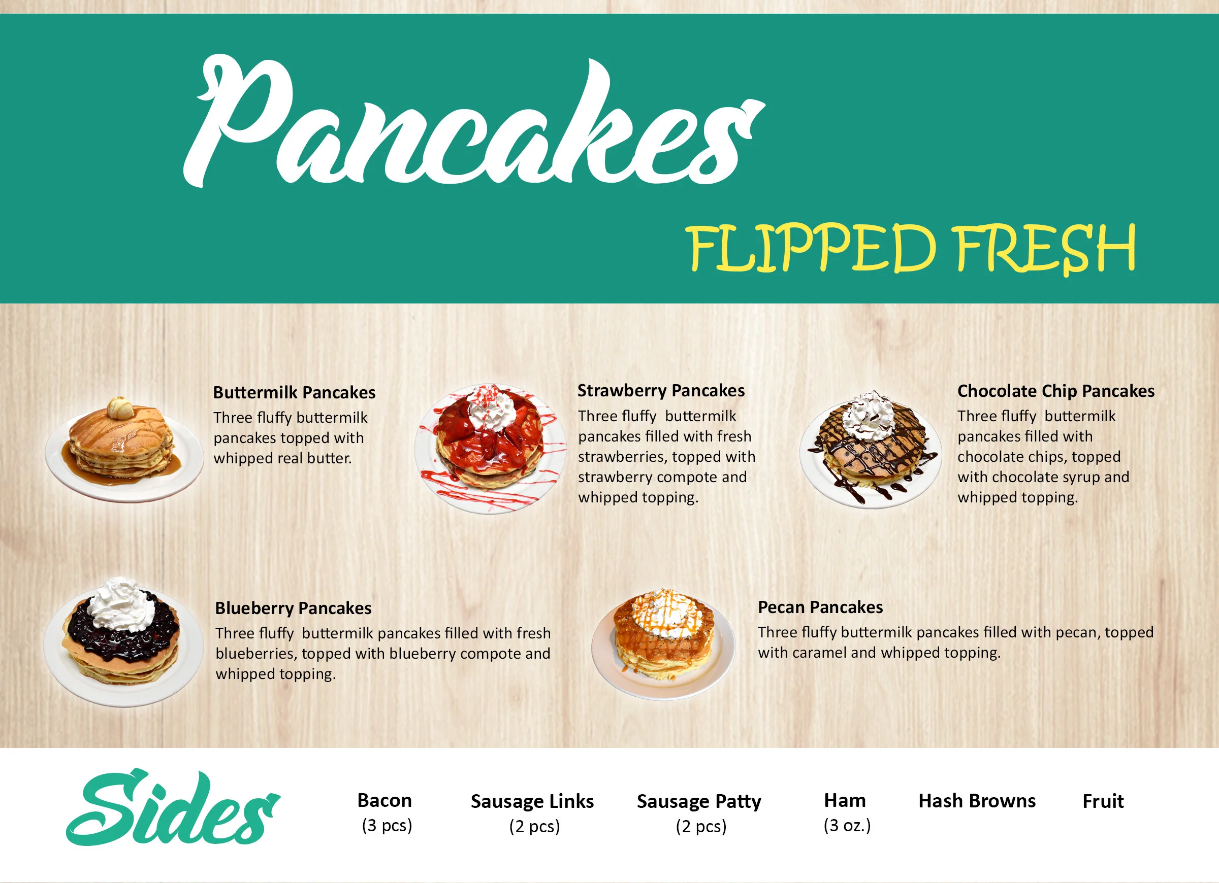 Menu — Fry's Restaurant