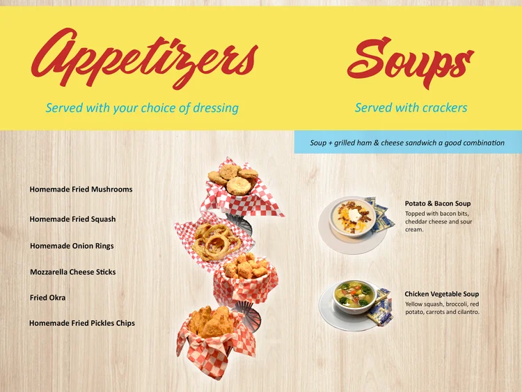 Menu — Fry's Restaurant