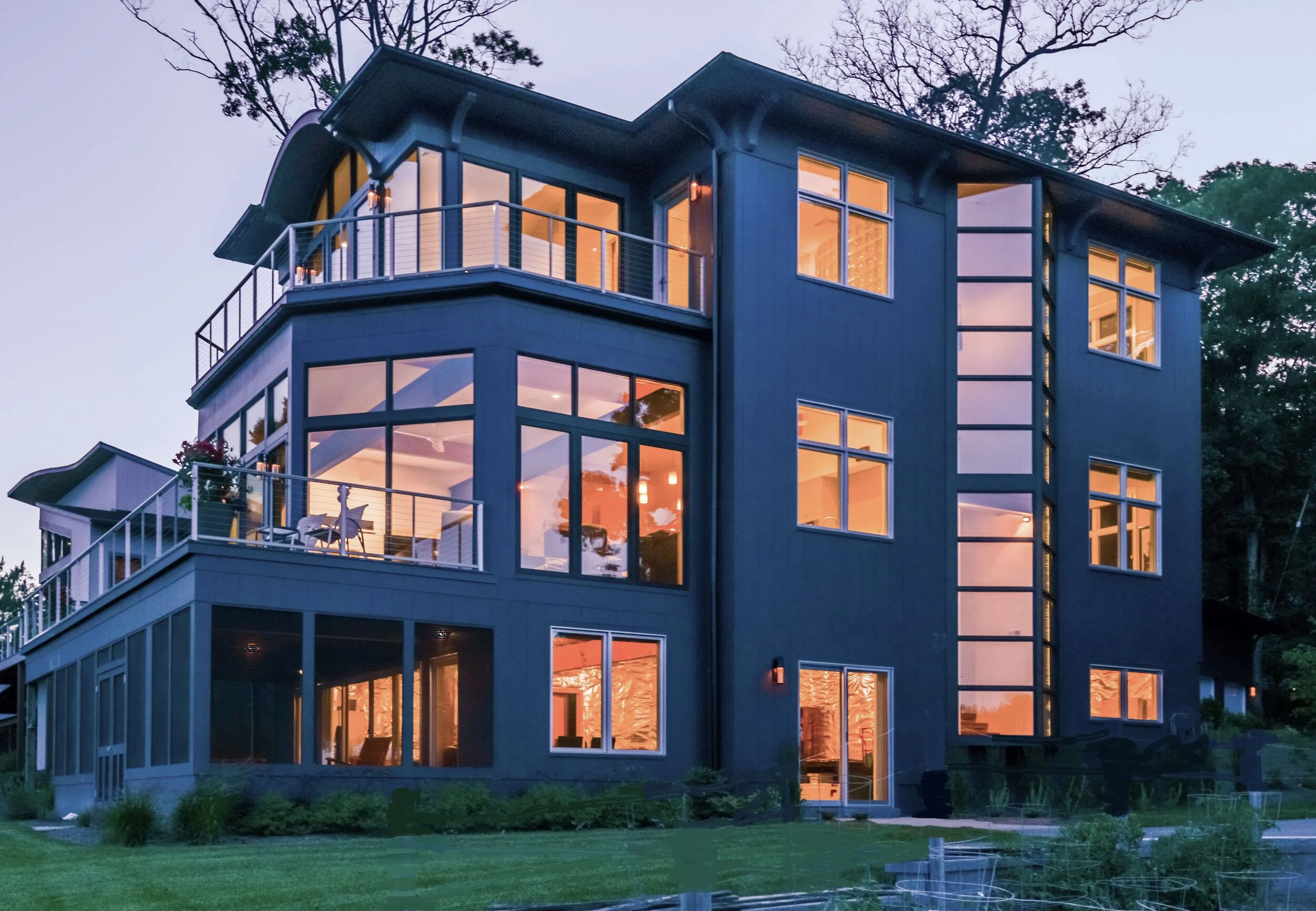 Less Than 7 000 Sq Ft Custom Home Architecture Hansen Architects