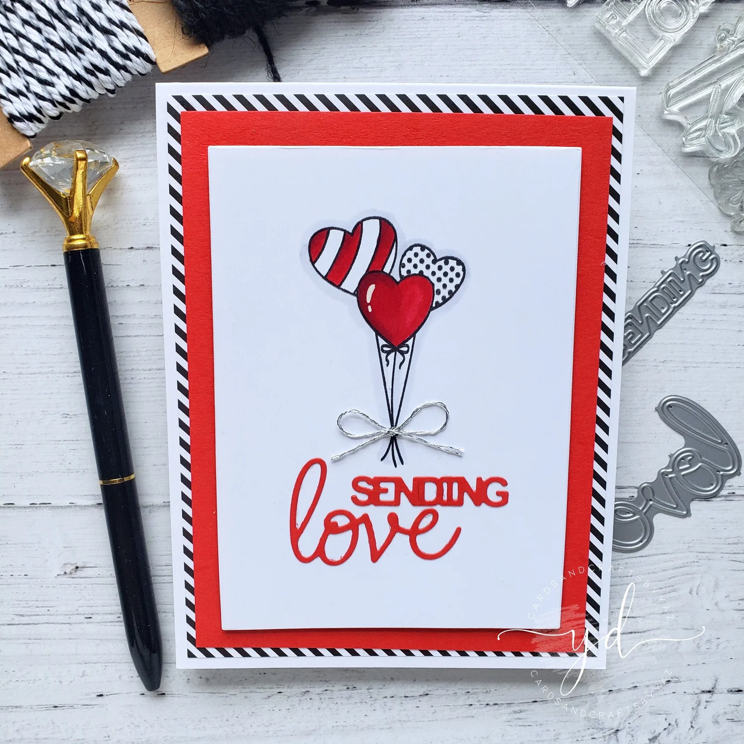 Love is in the Air cards — CARDSANDCRAFTSBYYAZ