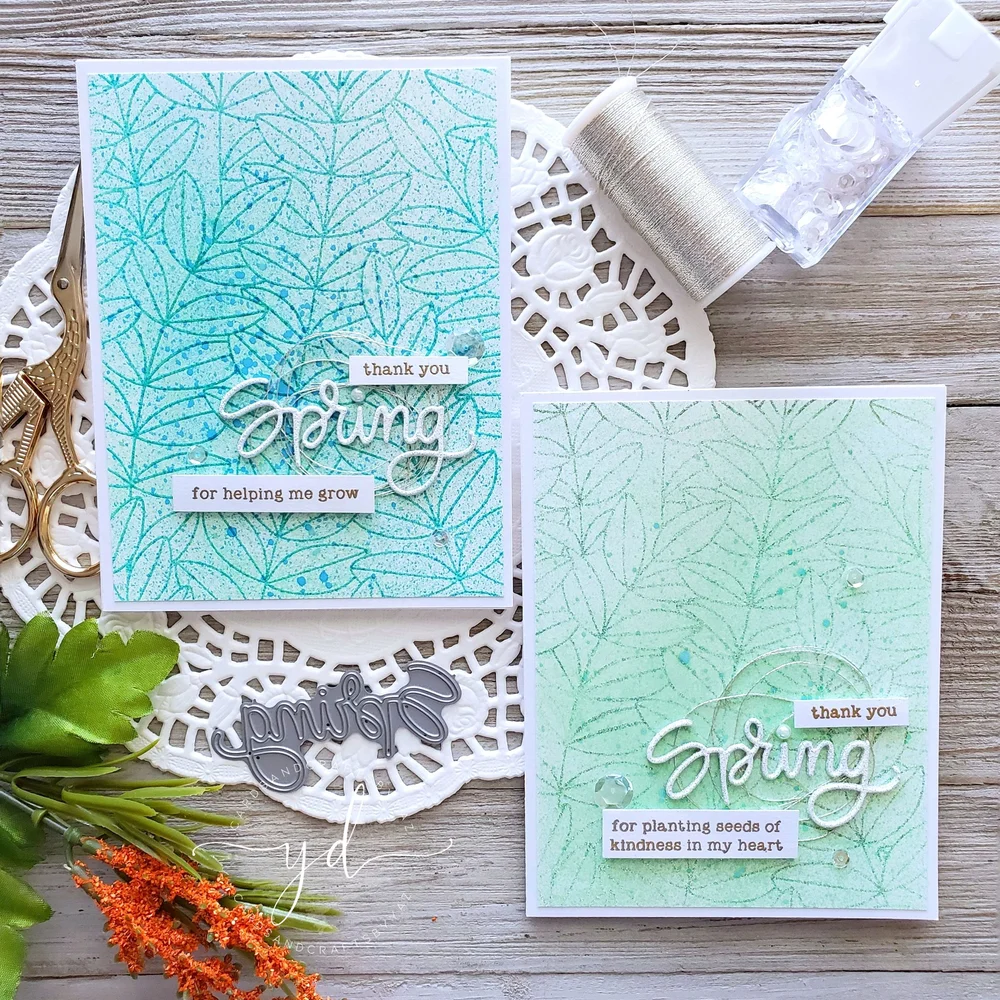 Thank you Spring Greeting Cards — CARDSANDCRAFTSBYYAZ