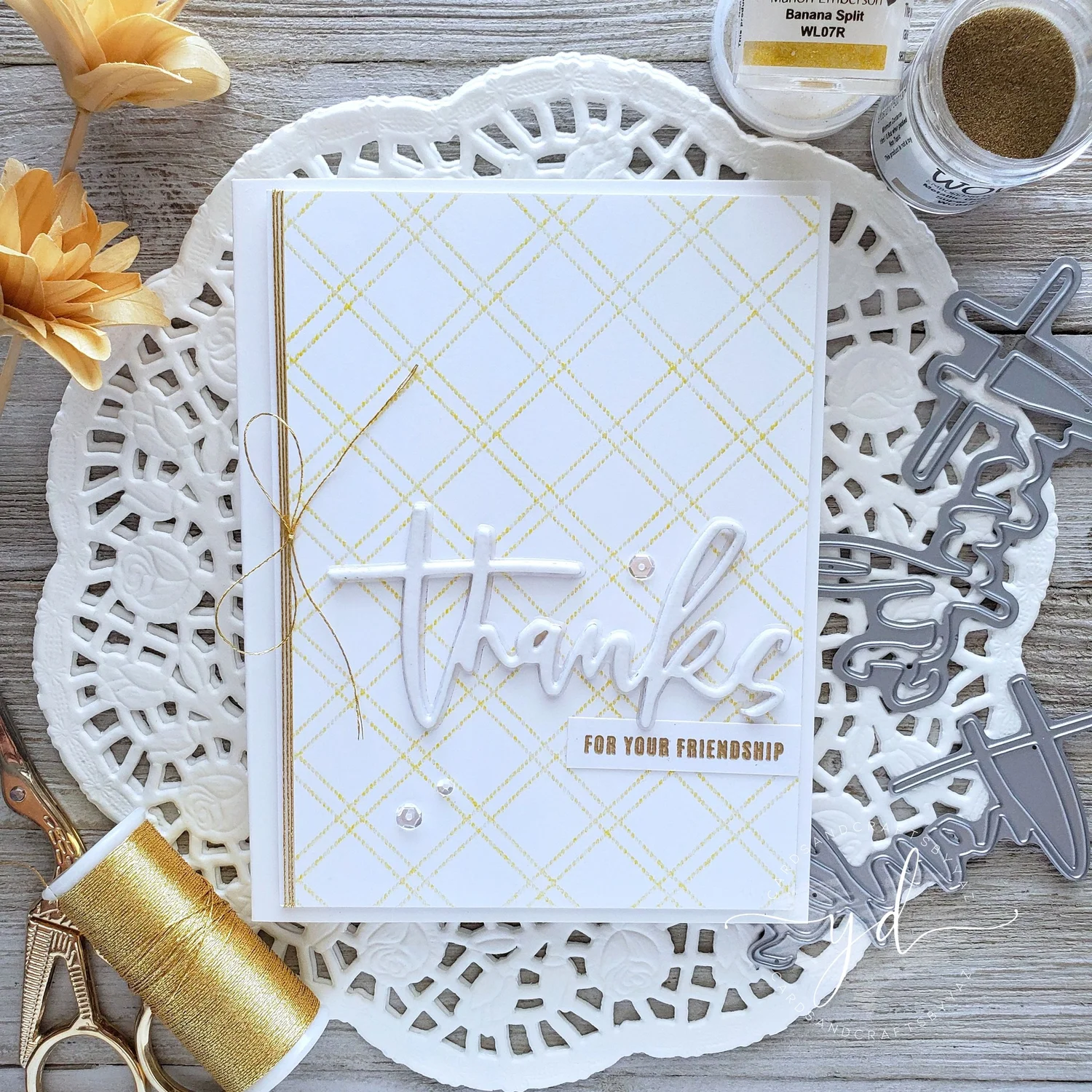 Thanks for your Friendship Greeting Cards — CARDSANDCRAFTSBYYAZ