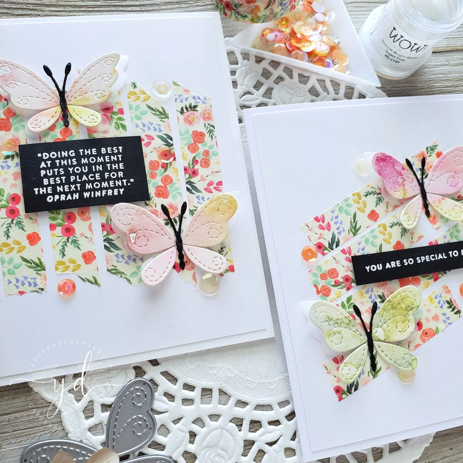 Butterfly Greeting Cards — CARDSANDCRAFTSBYYAZ