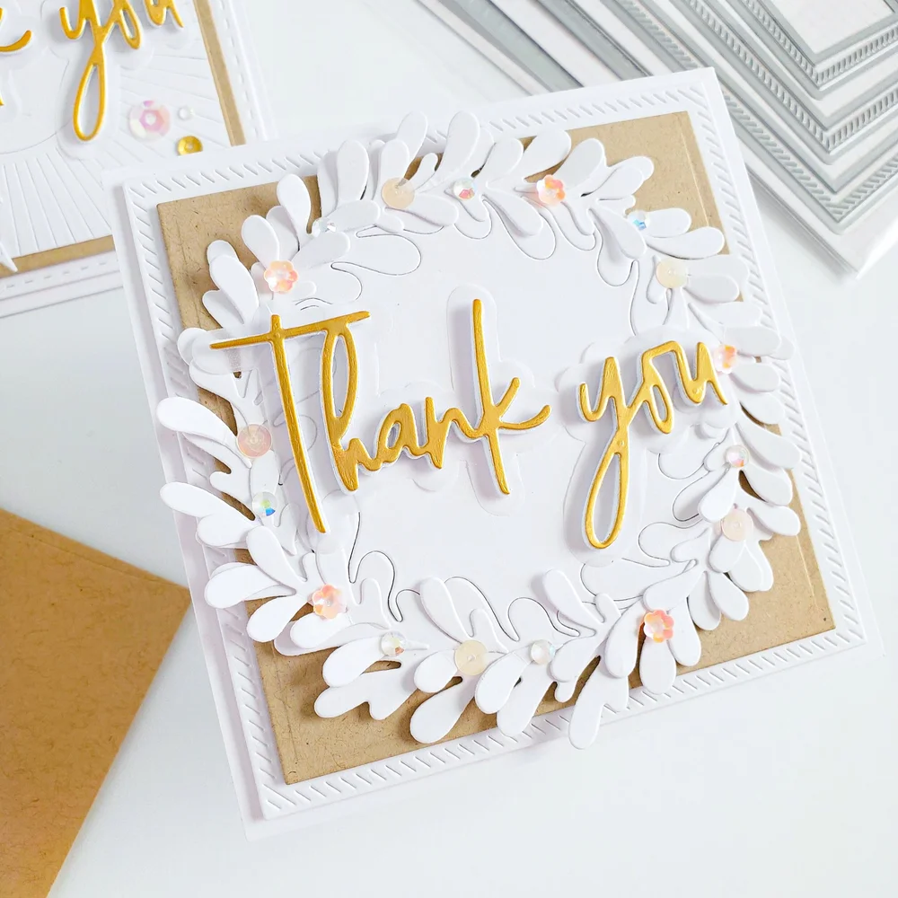Thank you, Square Greeting Cards — CARDSANDCRAFTSBYYAZ