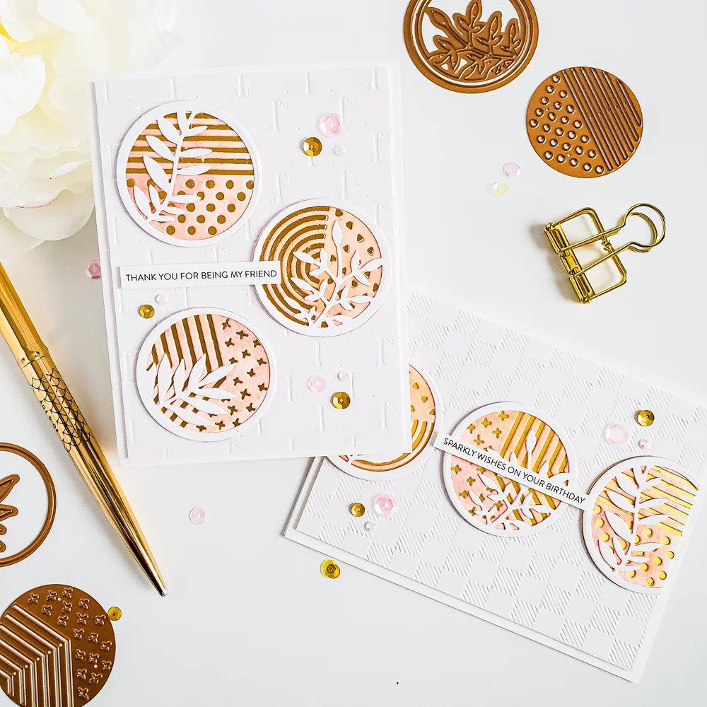 Spellbinders Art Studio Botanicals FEB20-DOM Cards — CARDSANDCRAFTSBYYAZ