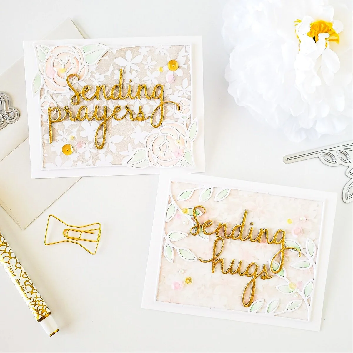 Sending Prayers & Hugs┃Inspiration Cards — CARDSANDCRAFTSBYYAZ