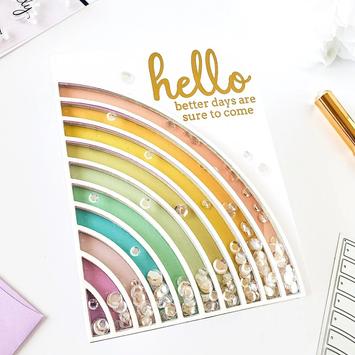 Hello Rainbows┃Inspiration Cards — CARDSANDCRAFTSBYYAZ