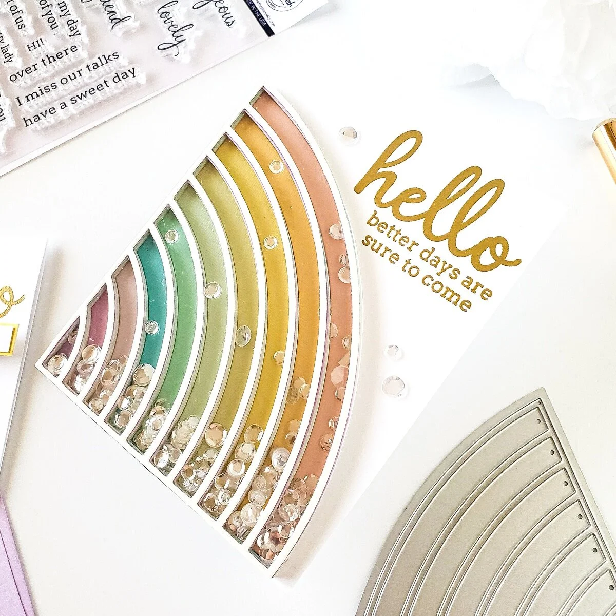 Hello Rainbows┃Inspiration Cards — CARDSANDCRAFTSBYYAZ