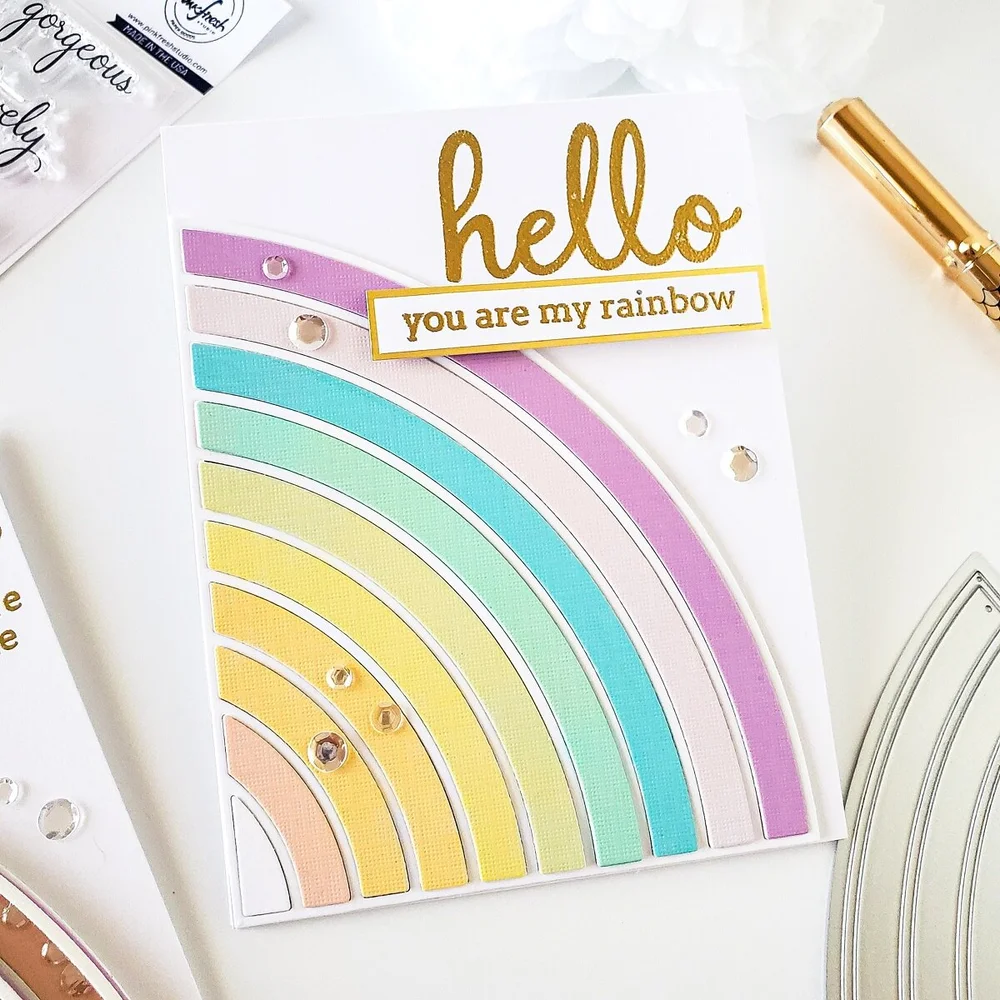 Hello Rainbows┃Inspiration Cards — CARDSANDCRAFTSBYYAZ
