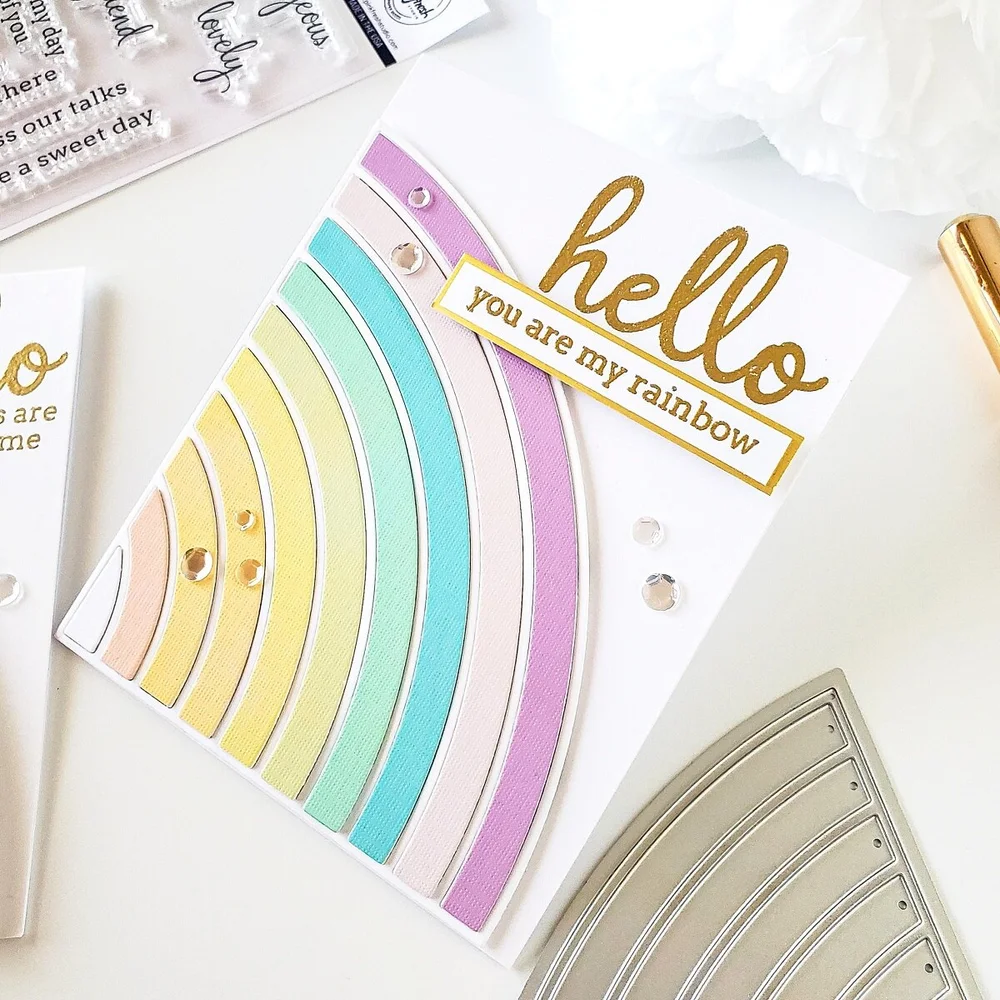 Hello Rainbows┃Inspiration Cards — CARDSANDCRAFTSBYYAZ