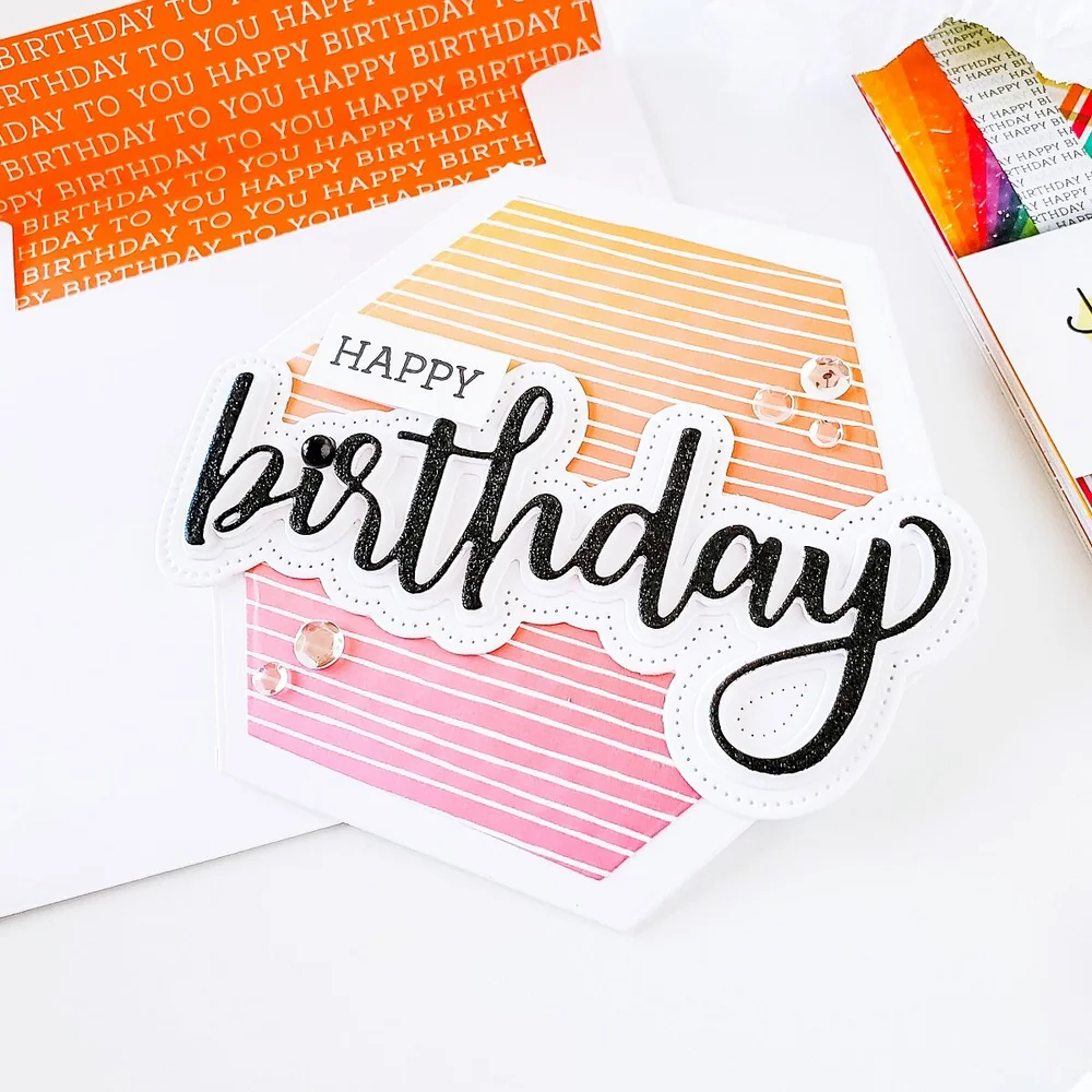 HBS Hexagon Birthday┃Inspiration Card — CARDSANDCRAFTSBYYAZ
