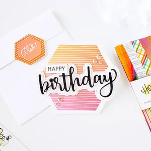 HBS Hexagon Birthday┃Inspiration Card — CARDSANDCRAFTSBYYAZ