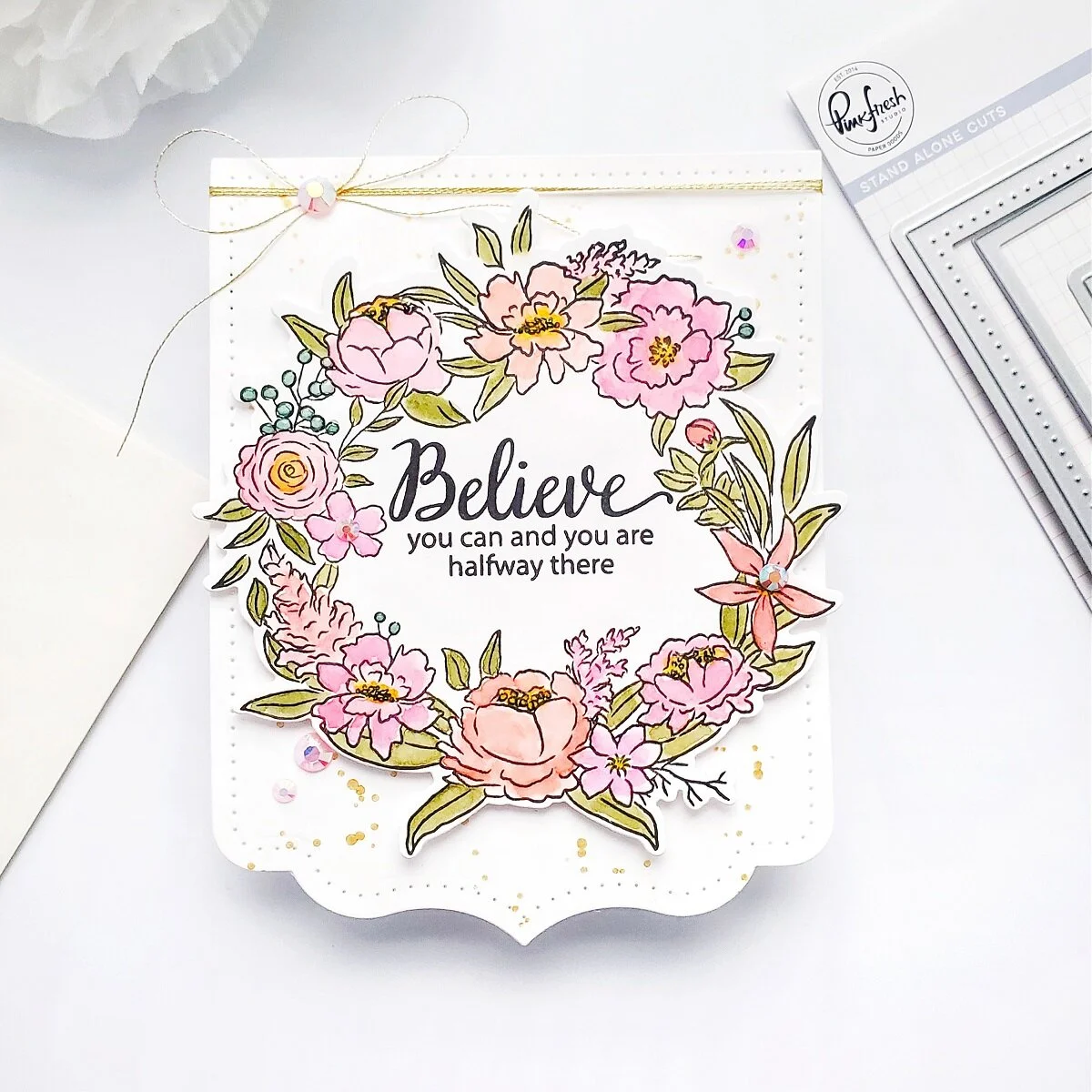 Ornate Banner Shaped┃Inspiration Card — CARDSANDCRAFTSBYYAZ