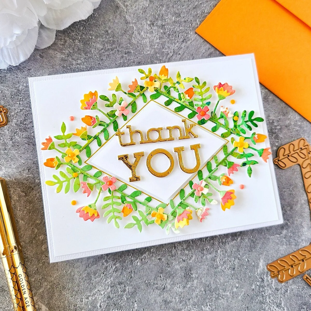 Spellbinders DOM-SEP20┃Hello & Thank You Inspiration Card ...