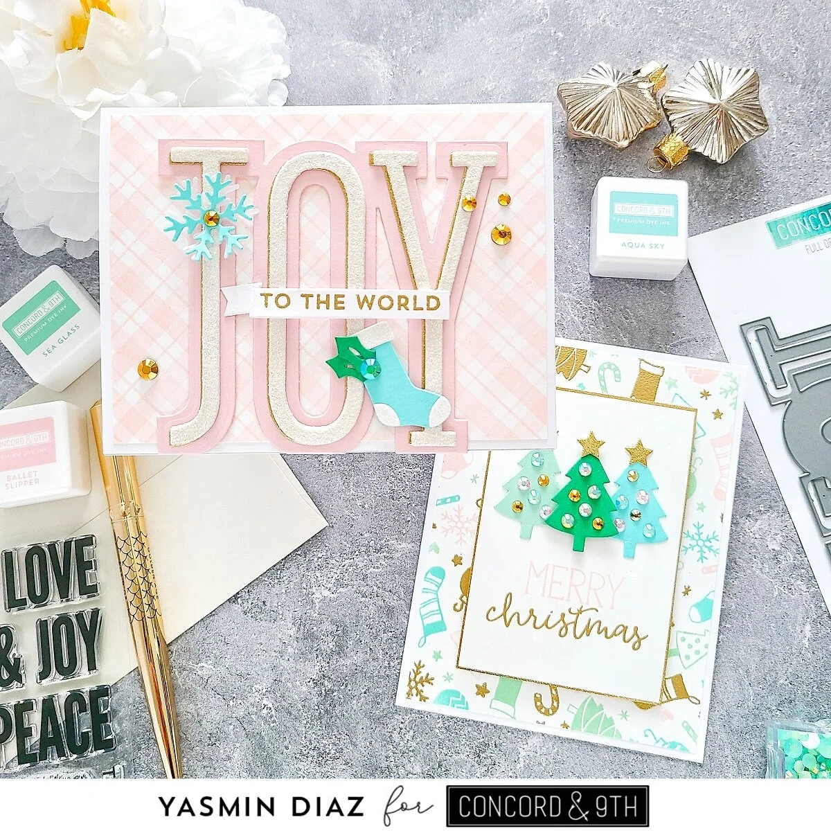 Concord & 9TH┃Holiday Release W2 Inspiration Cards — CARDSANDCRAFTSBYYAZ