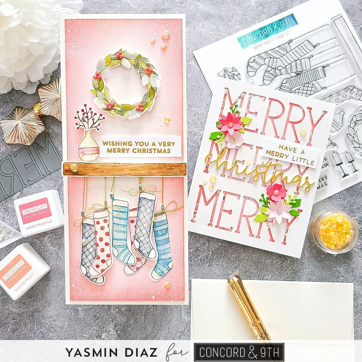 Concord & 9TH┃Holiday Release W3 Inspiration Cards — CARDSANDCRAFTSBYYAZ