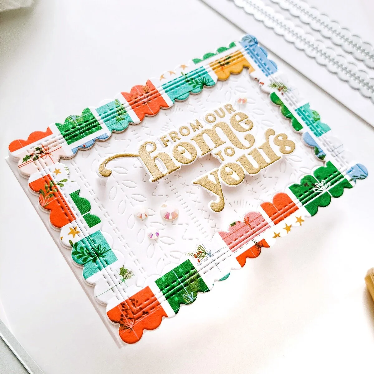 Stitched Scallop Rectangles┃Inspiration Card & Matching Gift Card ...