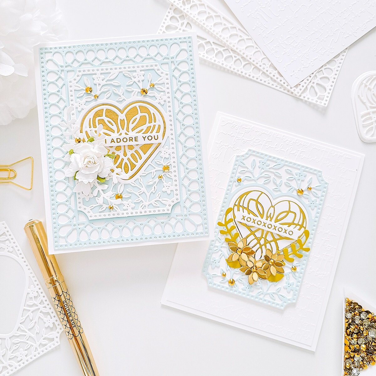 Spellbinders JAN-2021 DOM┃Inspiration Cards — CARDSANDCRAFTSBYYAZ